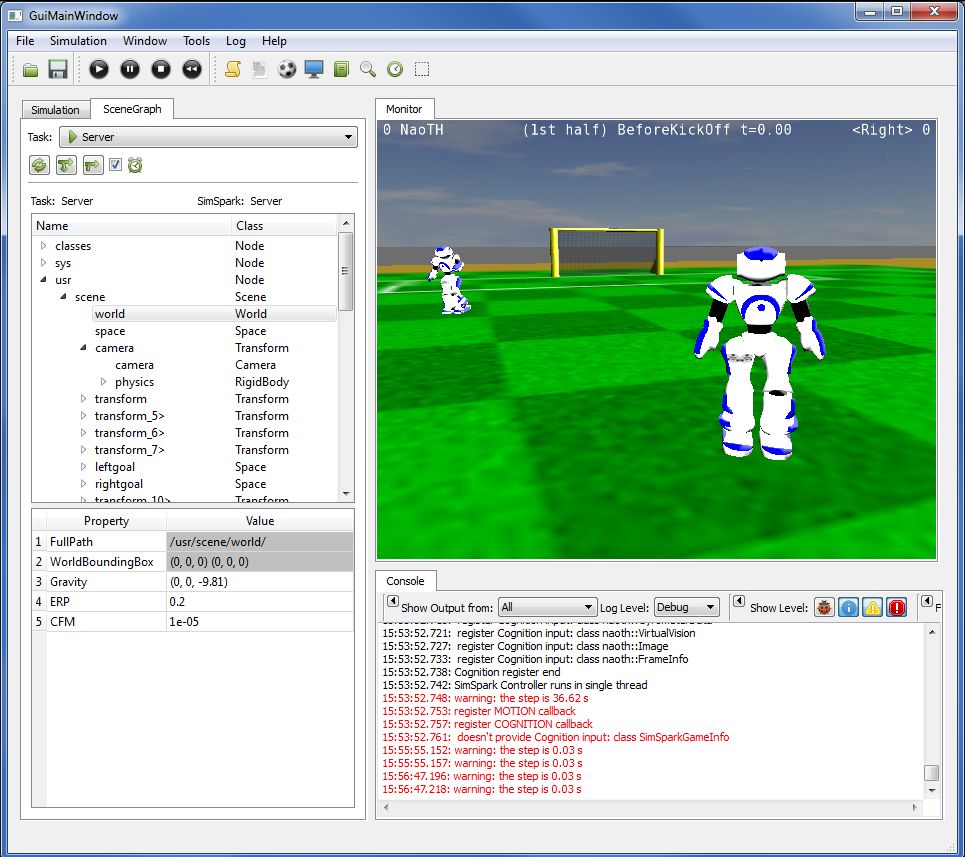 Graphical User Interface · Wiki · RoboCup Simulation / SimSpark · GitLab